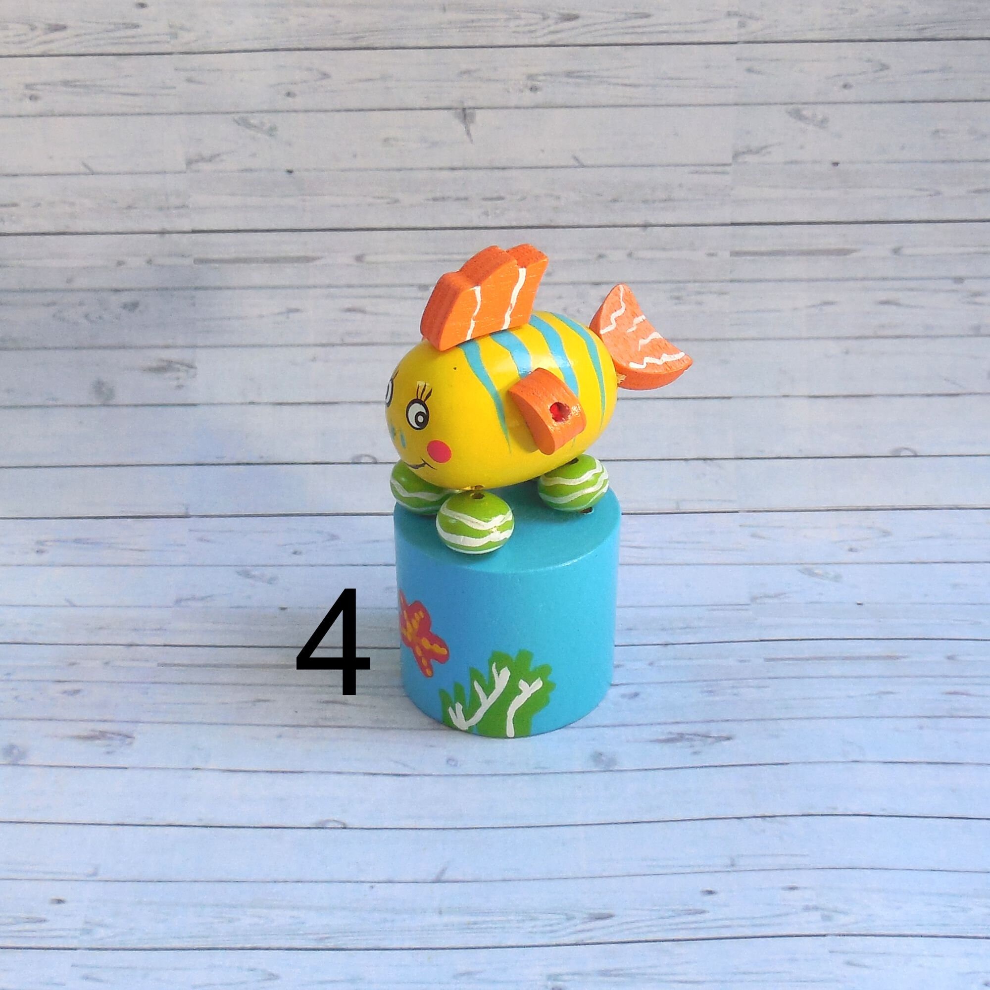 Lobster Crab Fish Turtle Terrapin Push Puppets - Press up Toy - Wakouwa ...