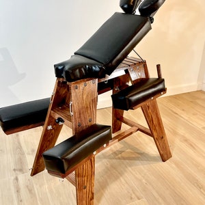 Custom Luxury Hardwood BDSM Bondage Bench Toy Mounts Spanking ...