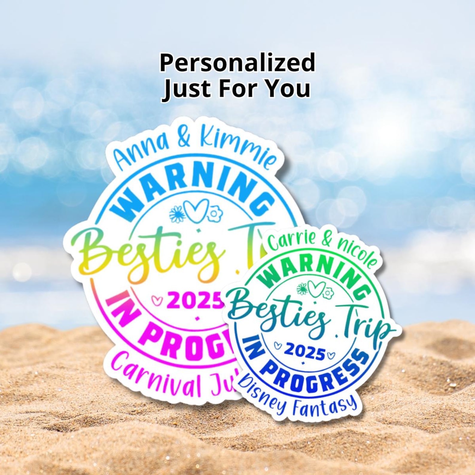 Personalized Bestie Cruise Door Magnet Besties Trip Gift 2026 Custom ...