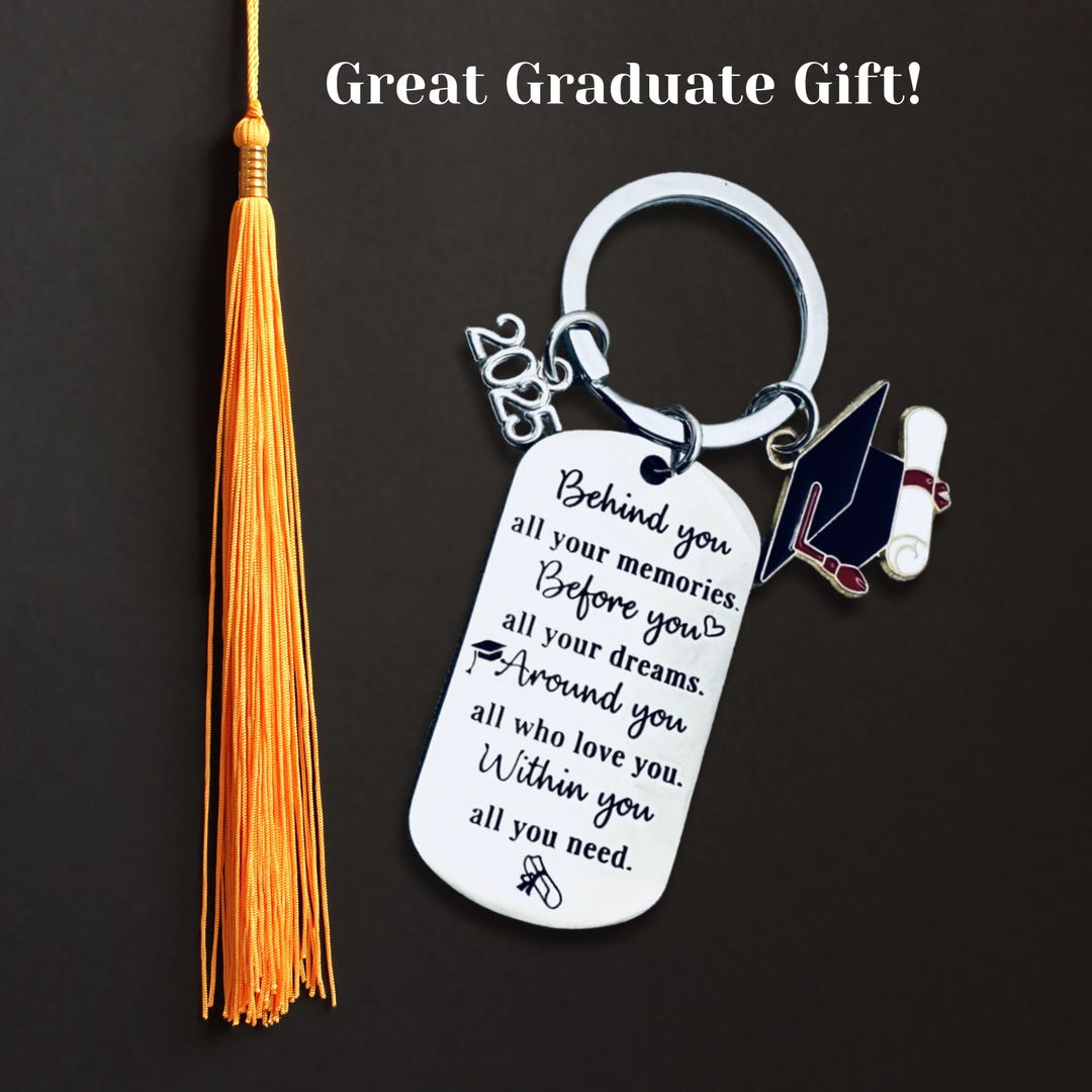 High School Graduation Keychain 2025 Custom Keyfob Class of 2025 Grad ...