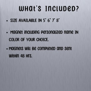 New Personalized Name Magnets, School Locker Magnets, Custom Word ...