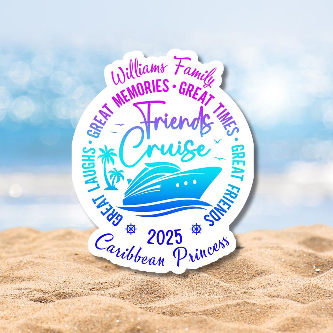 Personalized Cruise Door Magnet Family Names Vacation Cruise Squad ...