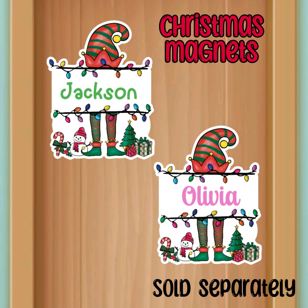 Custom Christmas Elf Cruise Door Magnet, Personalized Christmas Elf ...