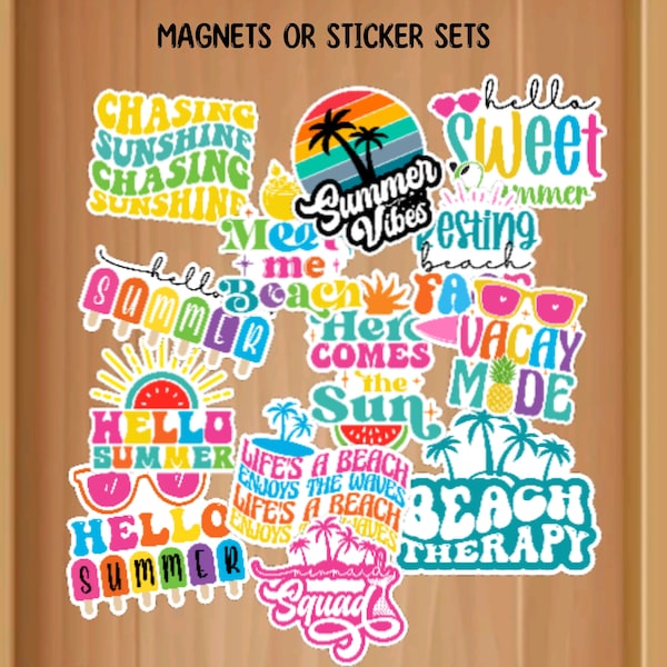 Summer Magnets - Etsy