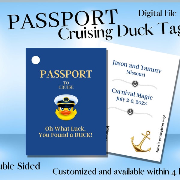 Duck Passport - Etsy