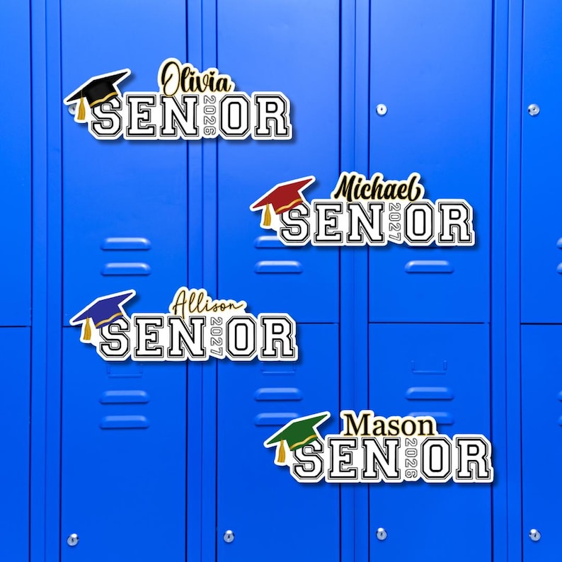 Custom Senior 2026 Locker Name Magnet Personalized Magnet Senior 2026 ...