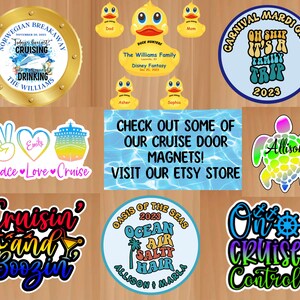 Duck Cruise Door Magnet, Personalized Sailor Duck Magnet, Custom ...