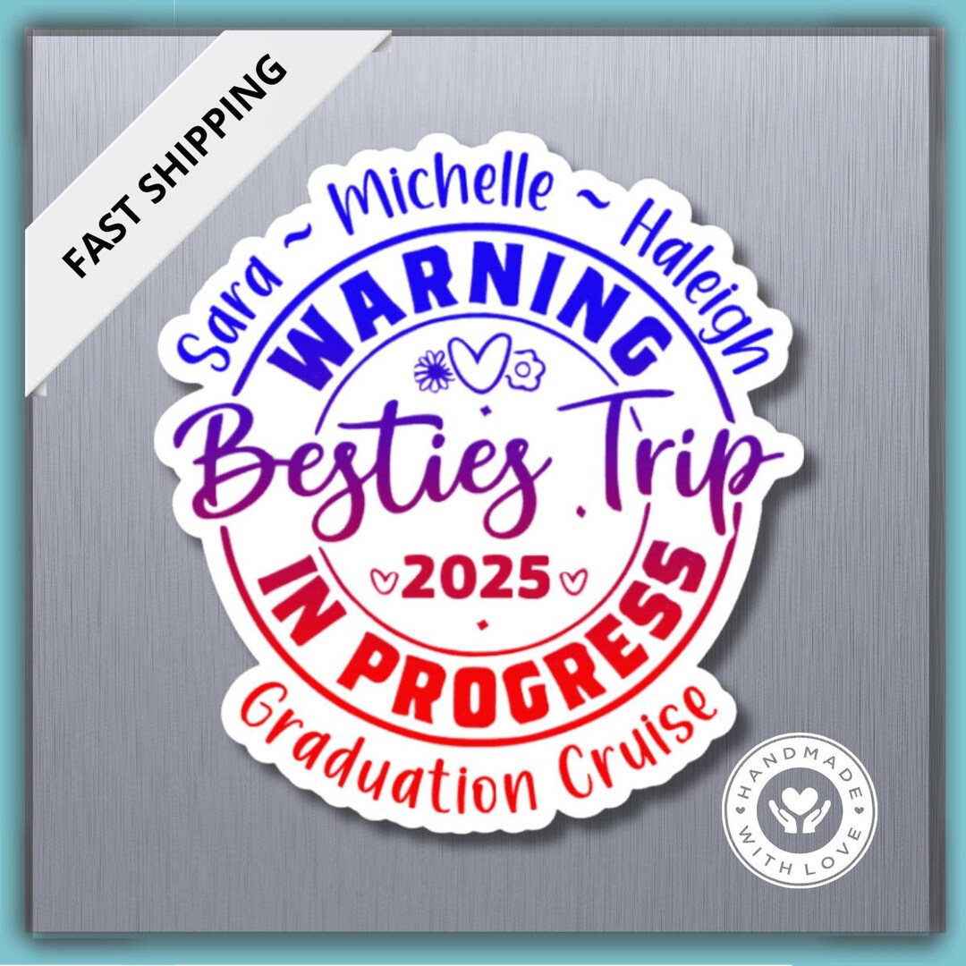 Personalized Bestie Cruise Door Magnet Besties Trip Gift 2025 Custom ...