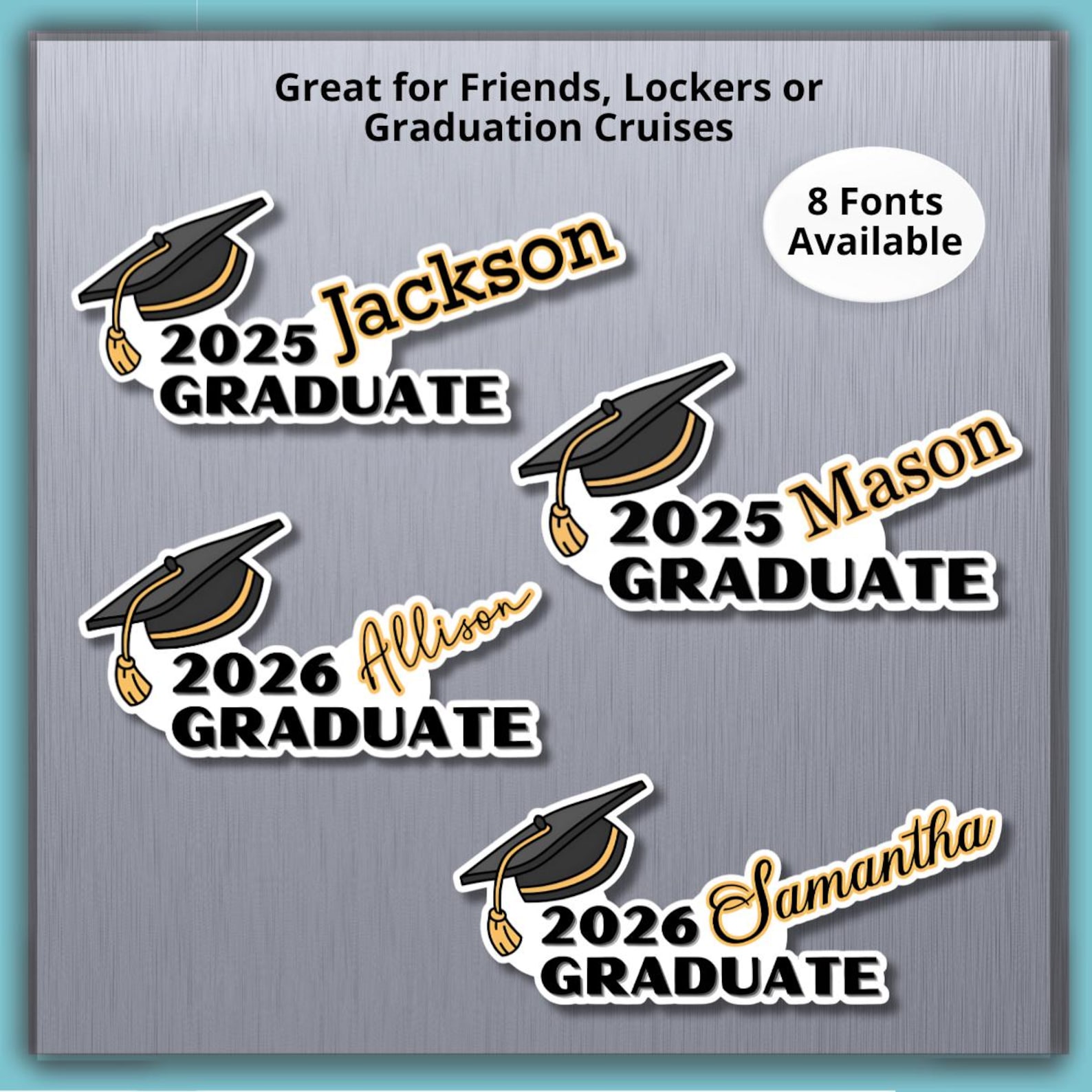 Personalized Graduation Magnet 2026 Custom Locker Decor Senior Gift ...