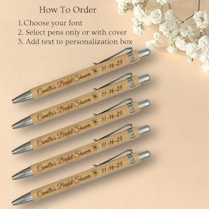 Personalized Wedding Gift Favor Pen With Engraving for Bride Party ...