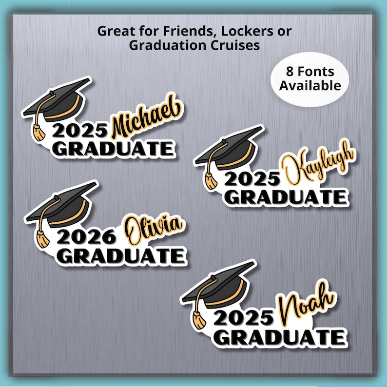 Personalized Graduation Magnet 2026 Custom Locker Decor Senior Gift ...