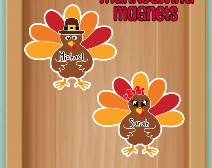 Turkey Magnet, Thanksgiving Magnet, Kitchen Magnet, Thanksgiving Decor ...