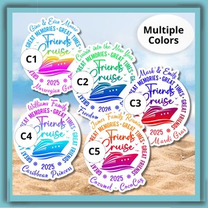 Personalized Cruise Door Magnet Family Names Vacation Cruise Squad ...