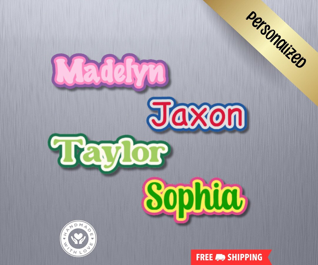Personalized Name Magnets Locker Magnets Kids Classroom Decor Teacher ...
