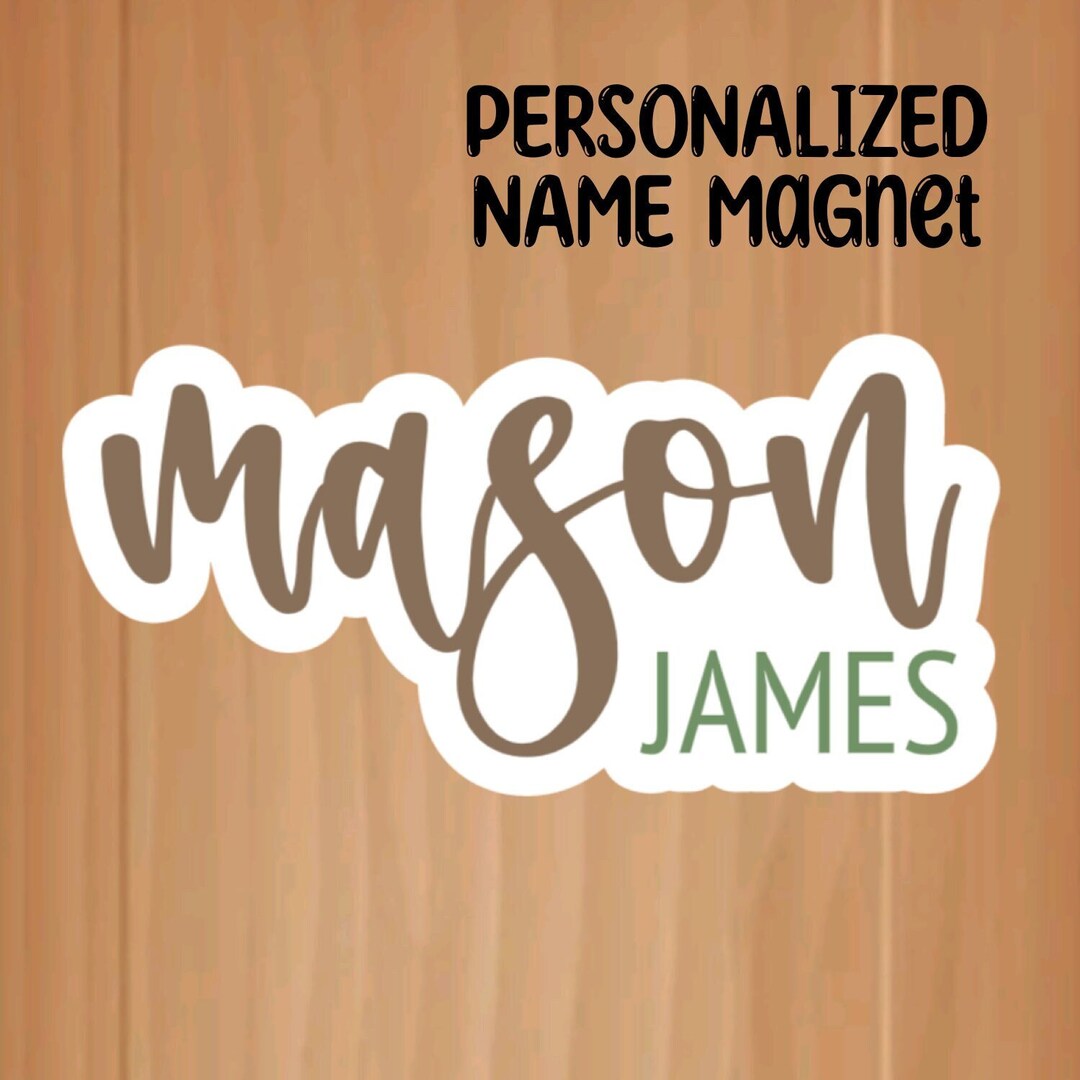Custom Name Magnets, Locker Magnets, School Magnets, Custom Word Magnet ...