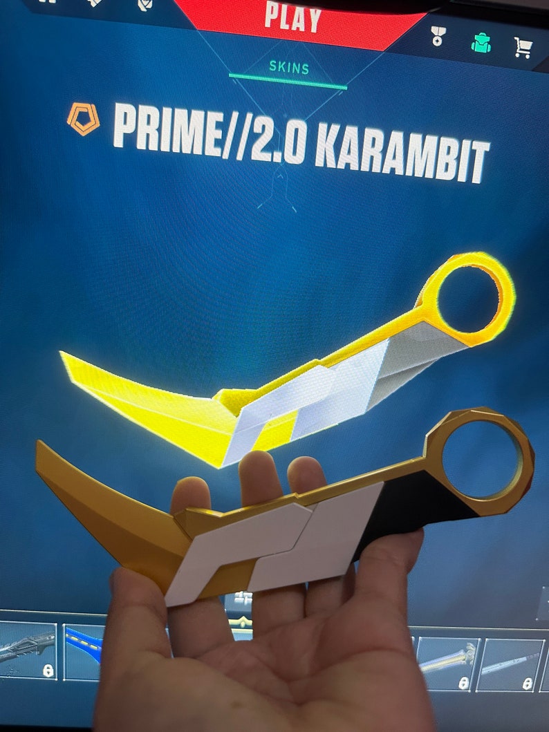 Prime Karambit Valorant Cosplay Props - Etsy