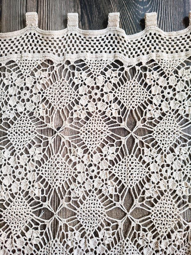 Crochet Curtain Pattern PDF Easy Lace DIY Home Decor Project Beginner ...