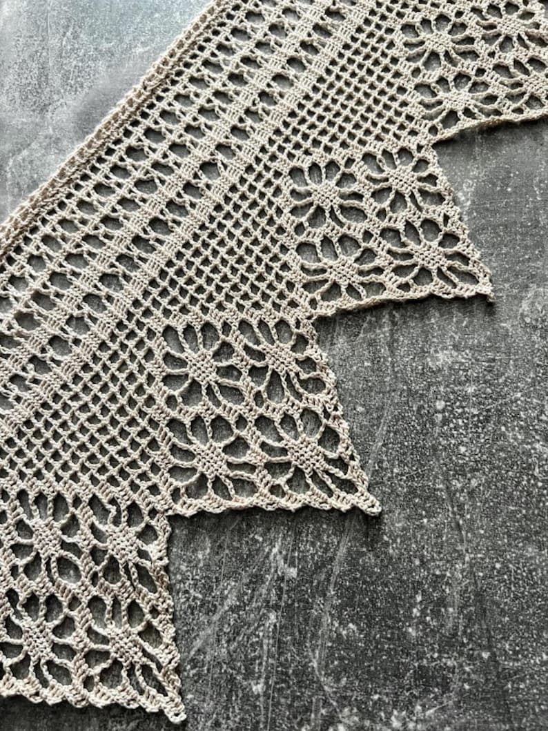 Easy Filet Crochet Curtain Pattern PDF Simple Stitch Lace Half Curtain ...