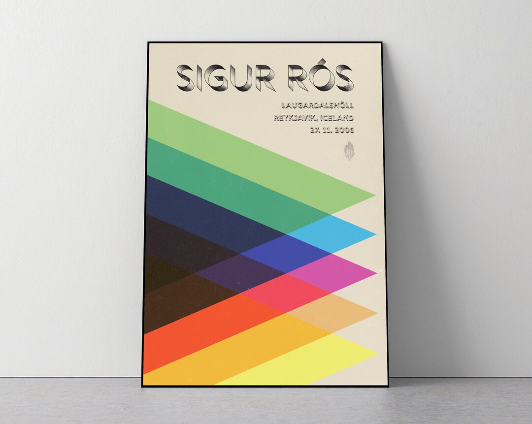Sigur Ros Music Poster, Art Print, Vintage Gig, Band, Concert - Etsy UK
