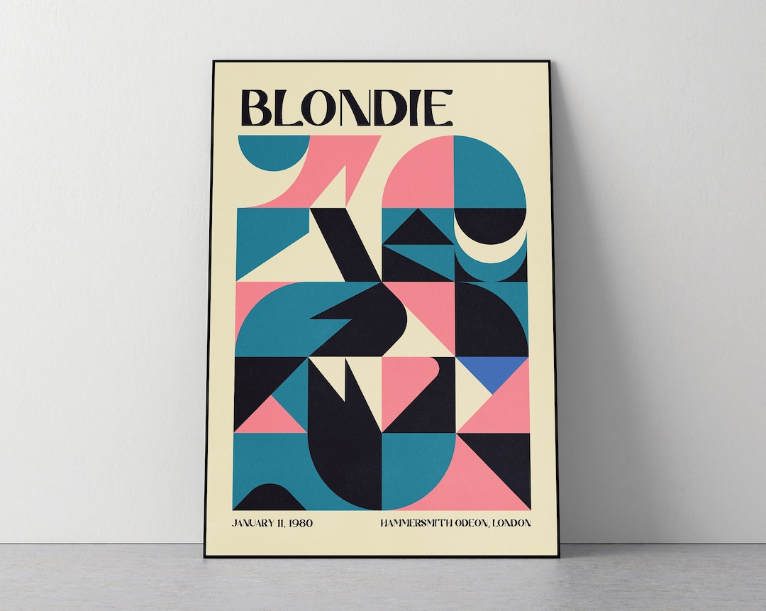 Blondie Music Poster, Debbie Harry Art Print, Vintage Gig, Concert - Etsy