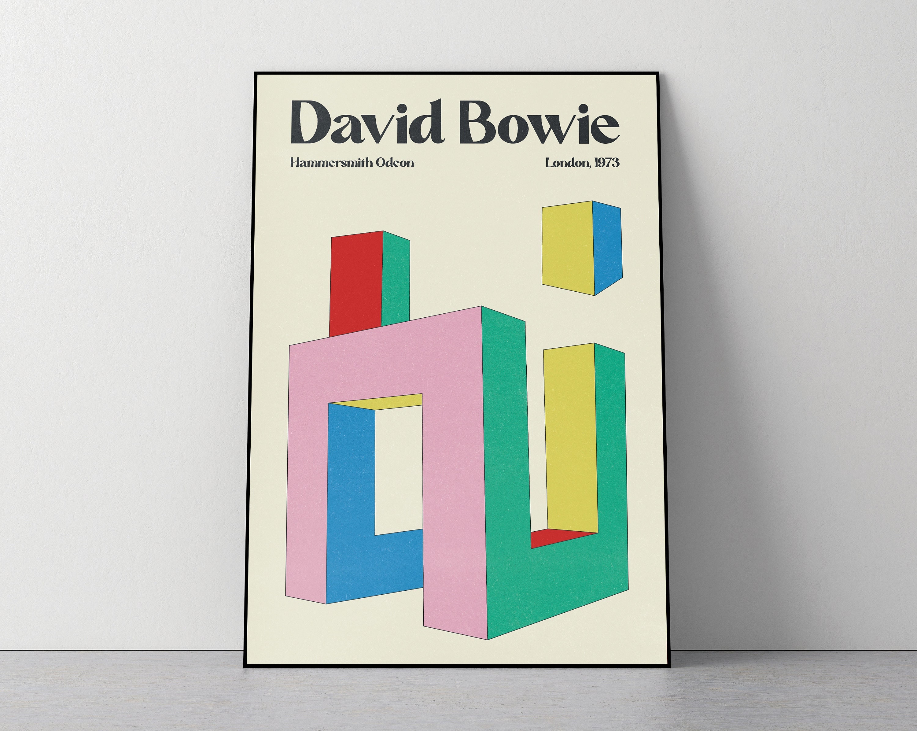 David Bowie Music Poster, Art Print, Vintage Gig, Concert - Etsy