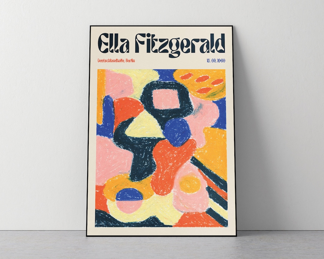 Ella Fitzgerald Music Poster, Art Print, Vintage Gig, Concert - Etsy