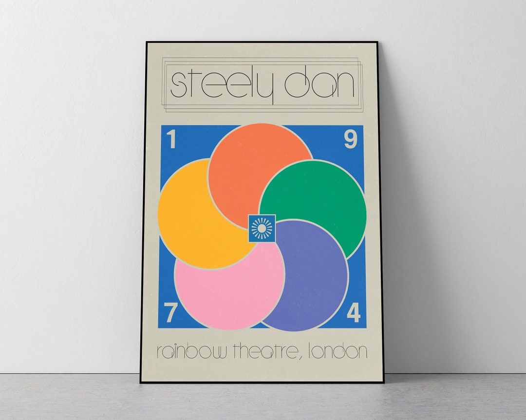Steely Dan Music Poster, Art Print, Vintage Gig, Concert - Etsy