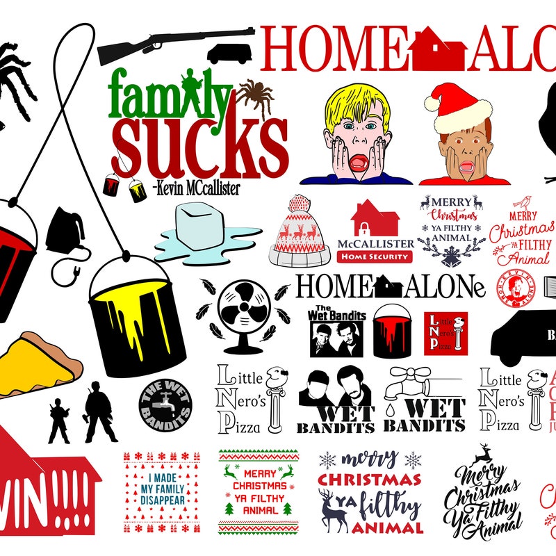 Home Alone Clipart - Etsy