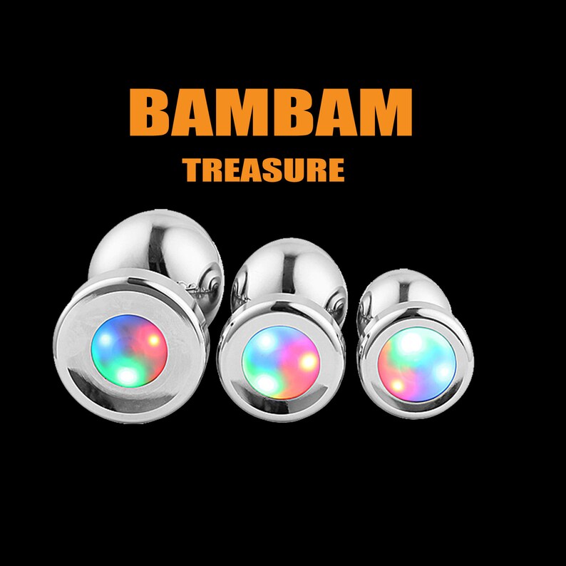 BDSM Butt Plugs With Colorful LED Lighting Yoni Wands Anal - Etsy