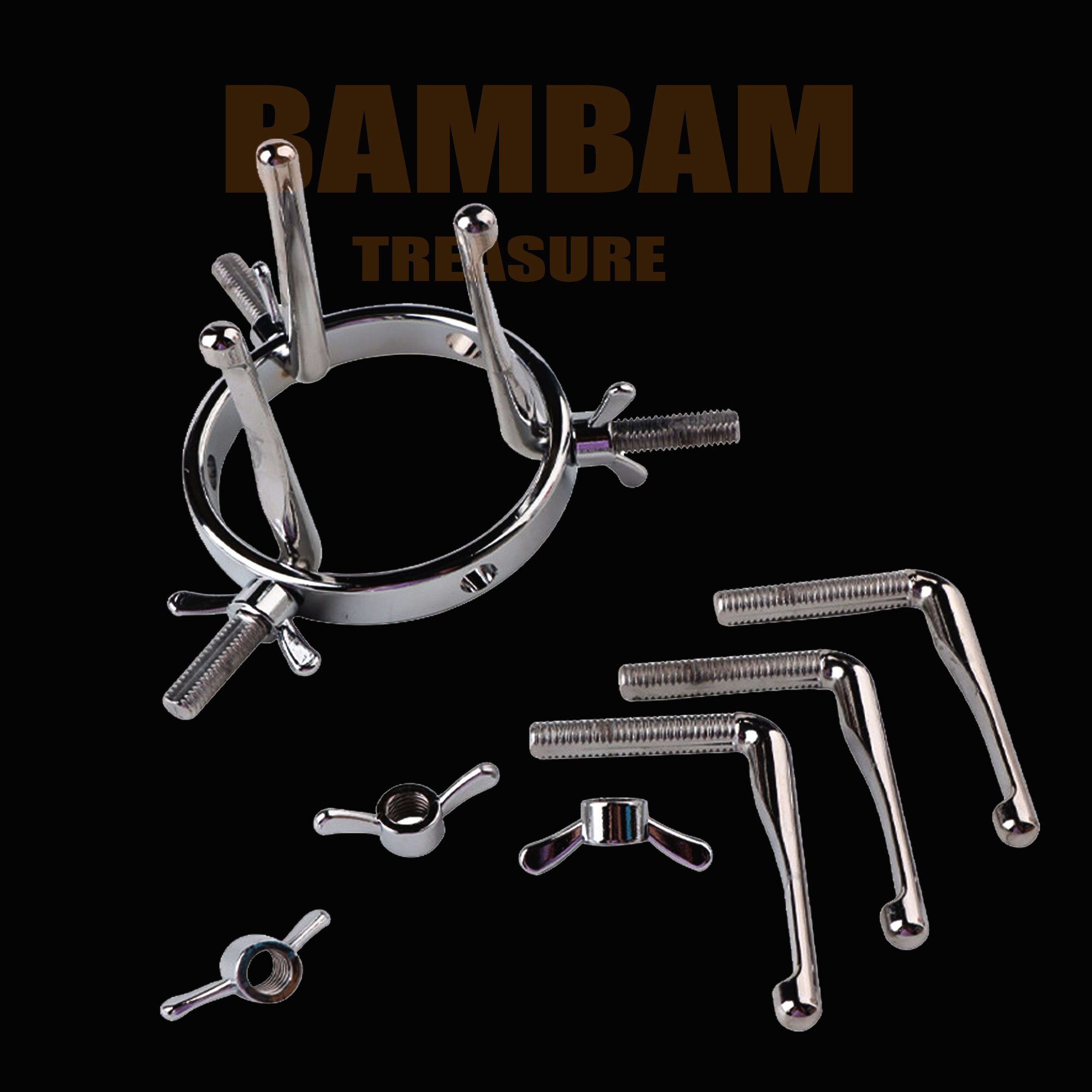 Metal Anal Expander, Fetish Toy, Perfect for Anal Training, Humiliation, Anal Stretching and ...