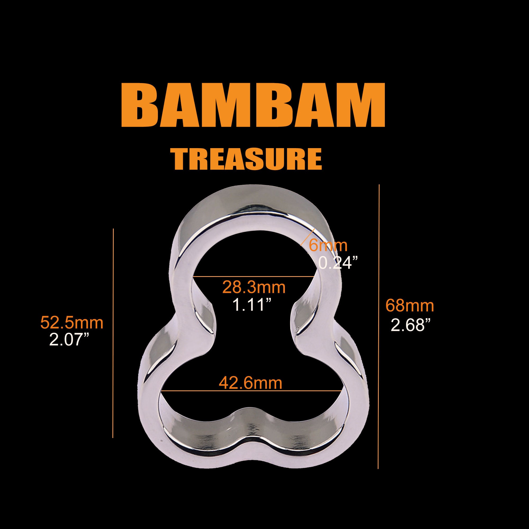 Metal Penis Scrotum Ring, 100g Heavy Weight Training Ring, Men Cock ...