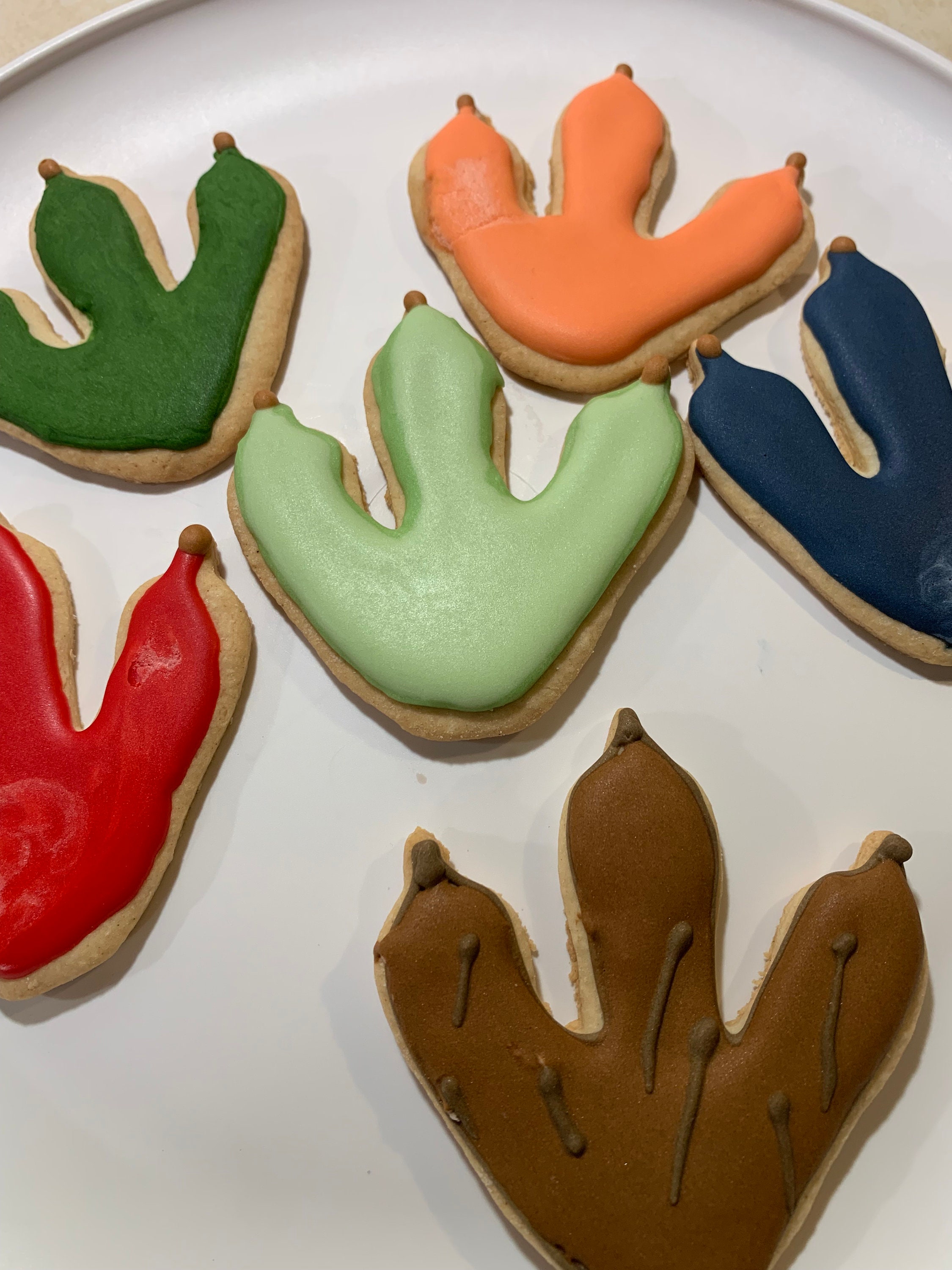 Dinosaur Paws Sugar Cookies - Etsy