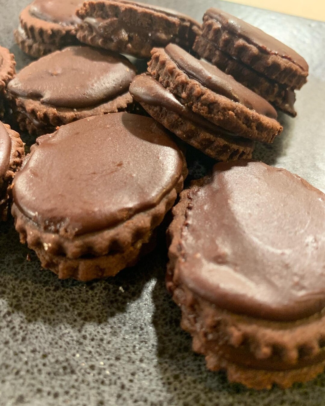 Chocolate Filled Mini Linzer Cookies (24) - Etsy