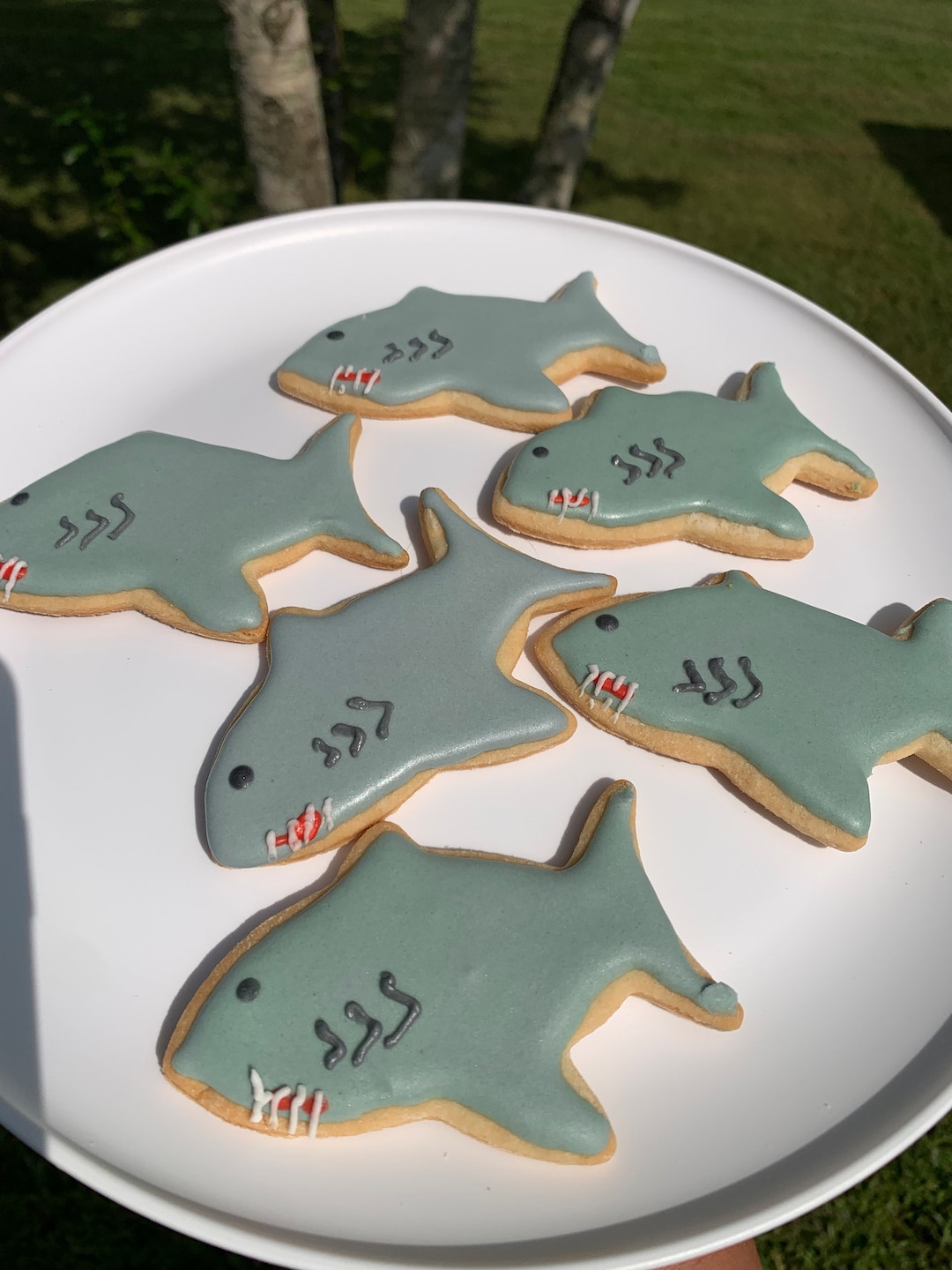 Shark Sugar Cookies ( 12 ) - Etsy