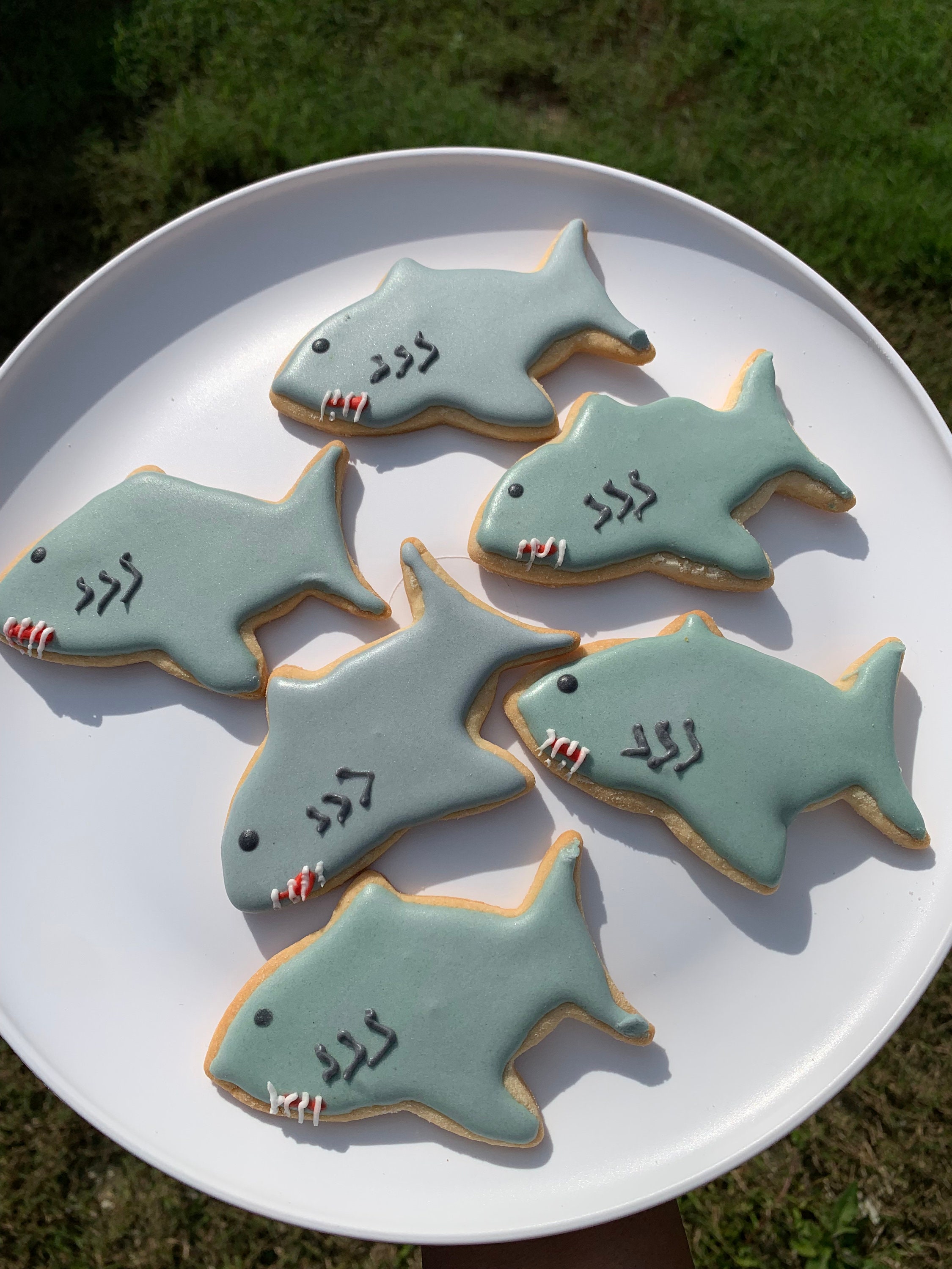 Shark Sugar Cookies ( 12 ) - Etsy