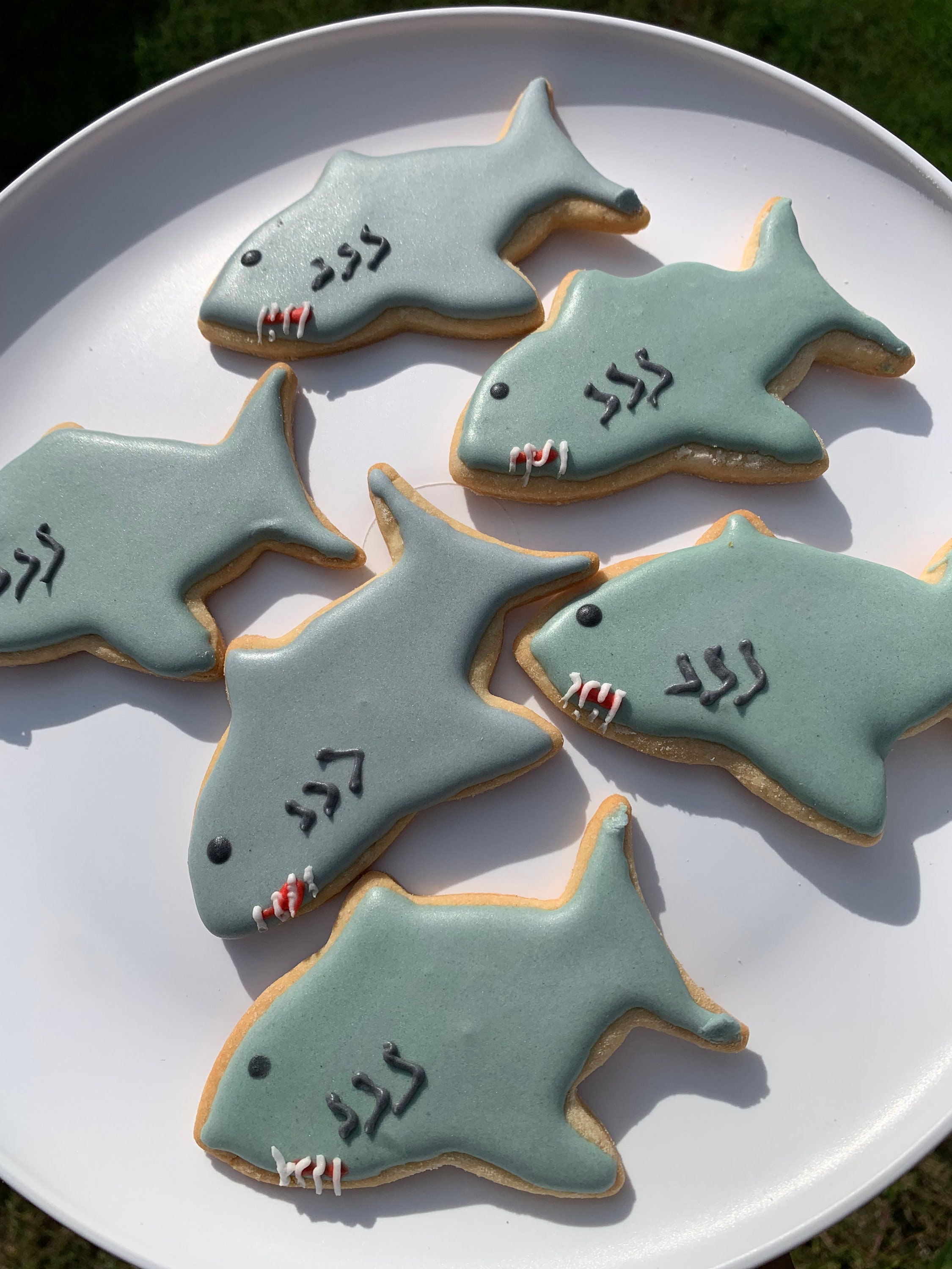 Shark Sugar Cookies ( 12 ) - Etsy