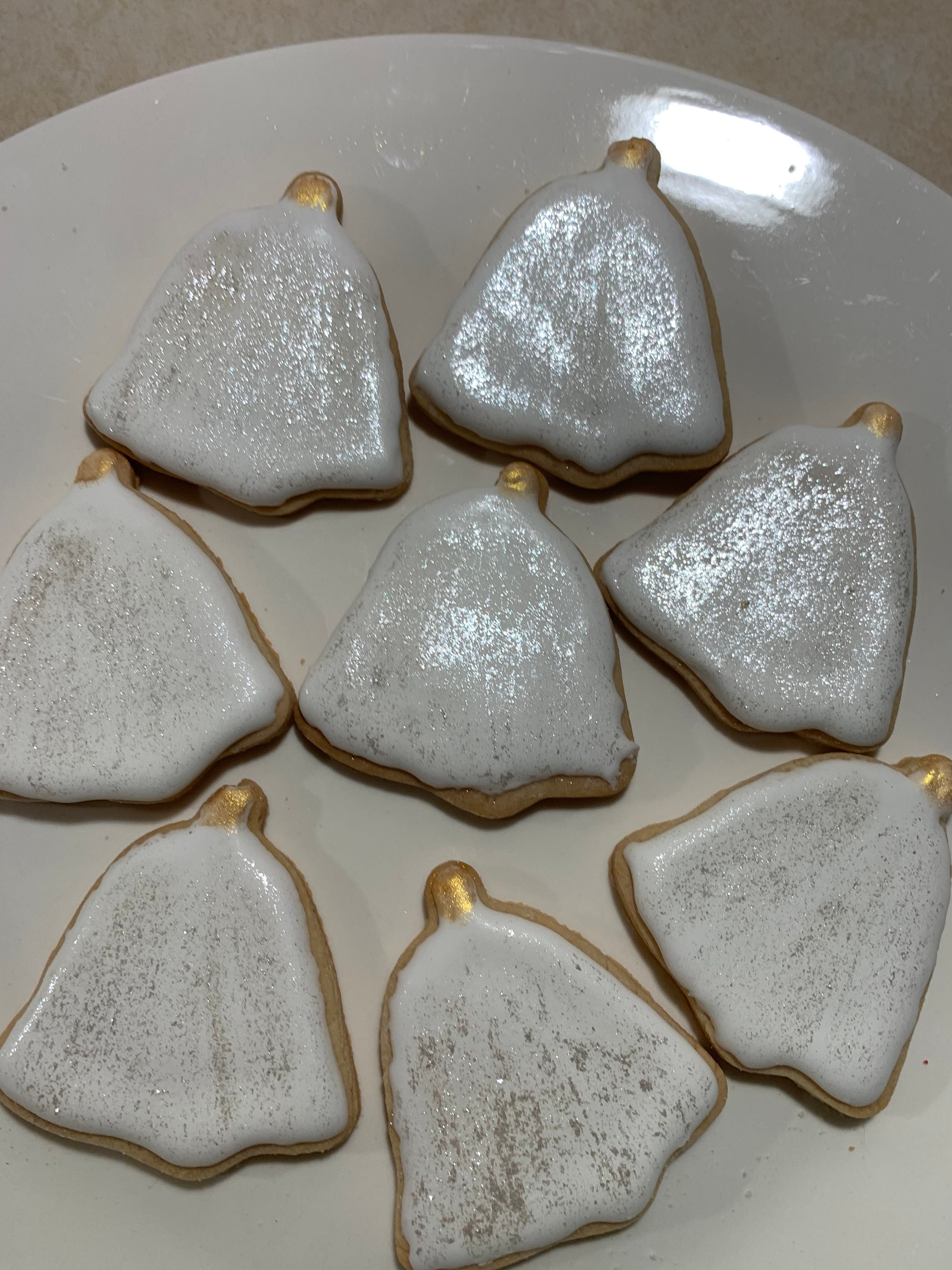Silver Bell Sugar Cookies - Etsy