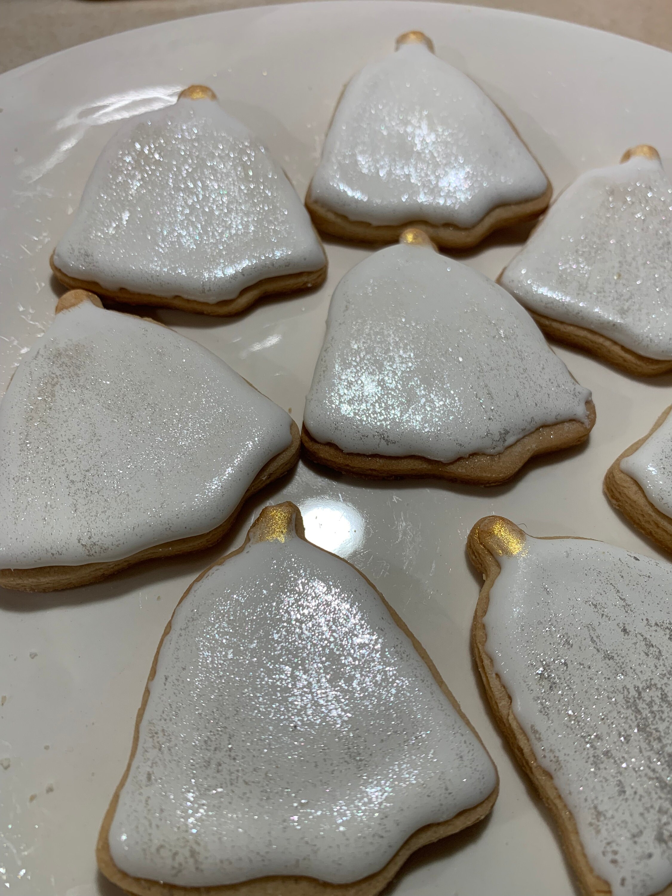Silver Bell Sugar Cookies - Etsy