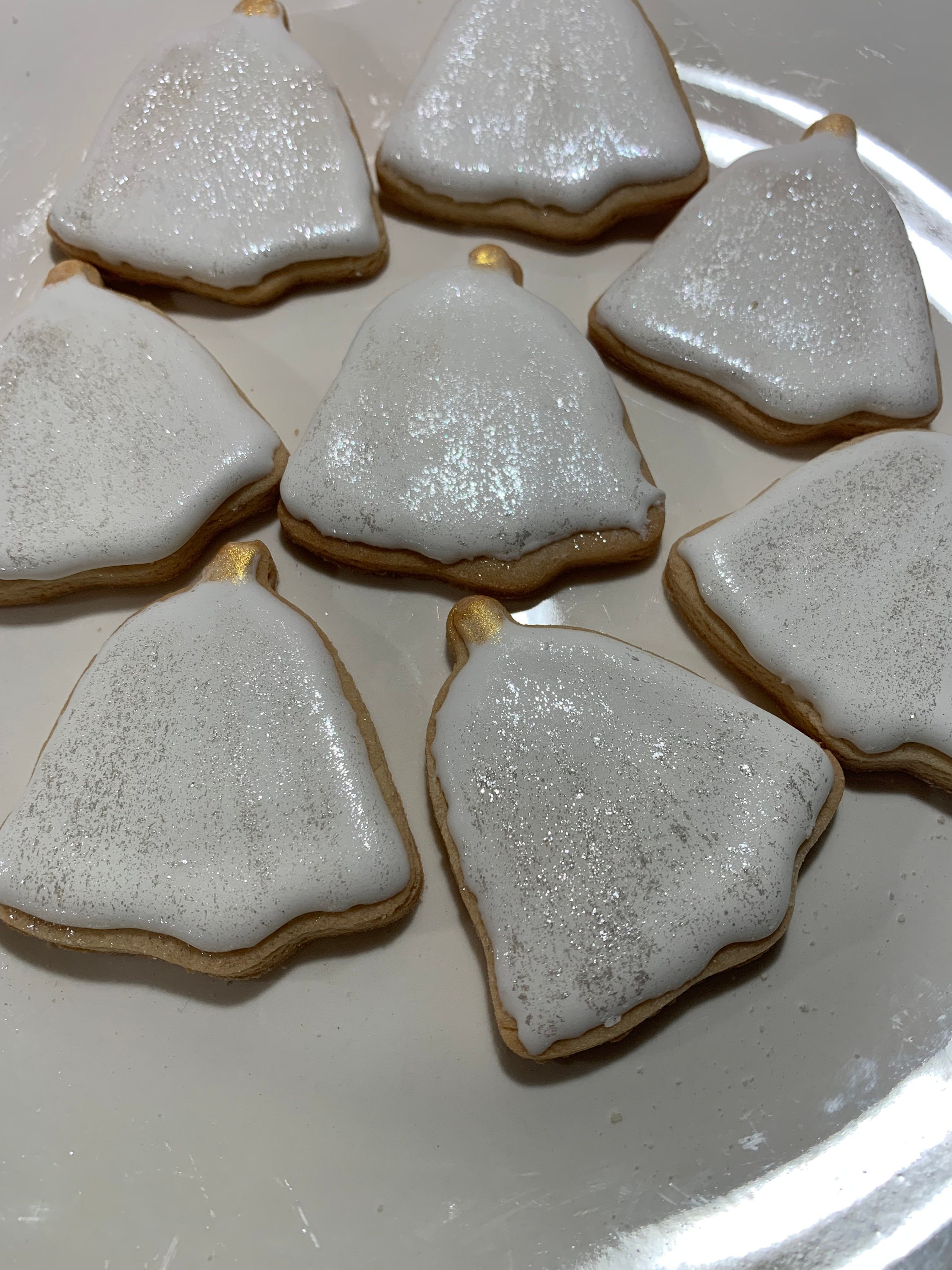 Silver Bell Sugar Cookies - Etsy