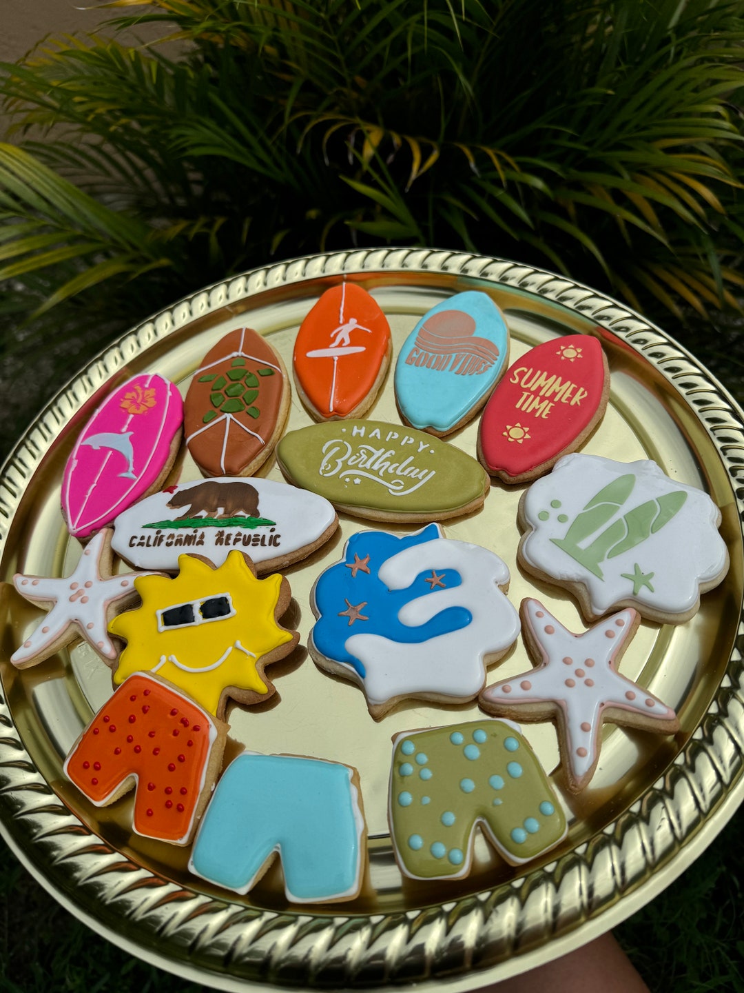 Surfboard Summer Cookies - Etsy