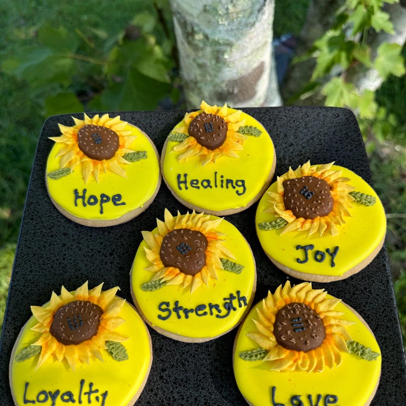 Sunflower Cookie - Etsy