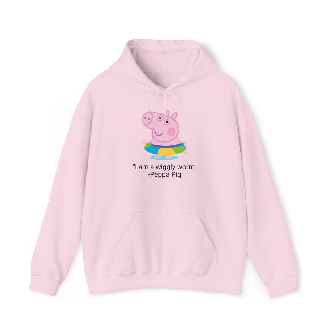 Peppa Pig Hoodie i Am a Wiggly Worm - Etsy