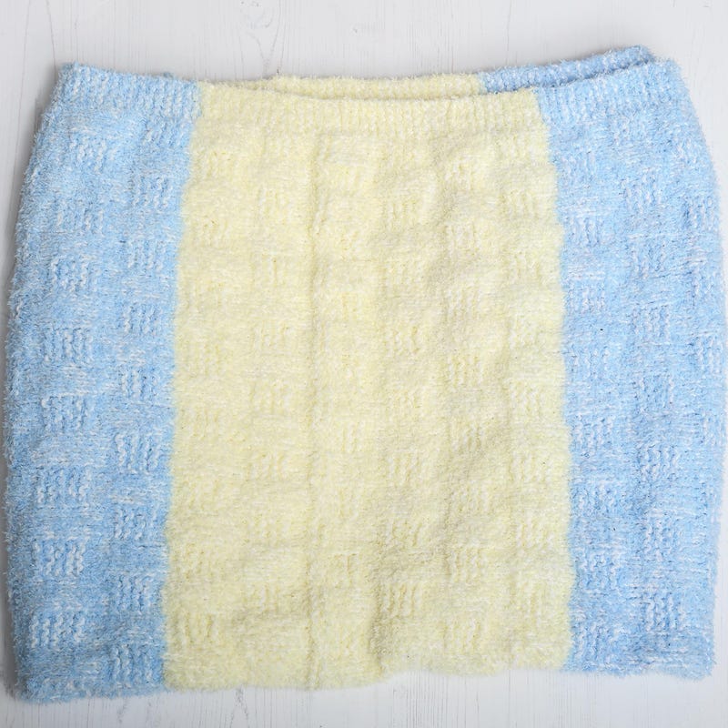 Very Soft Blue Blanket - Etsy UK