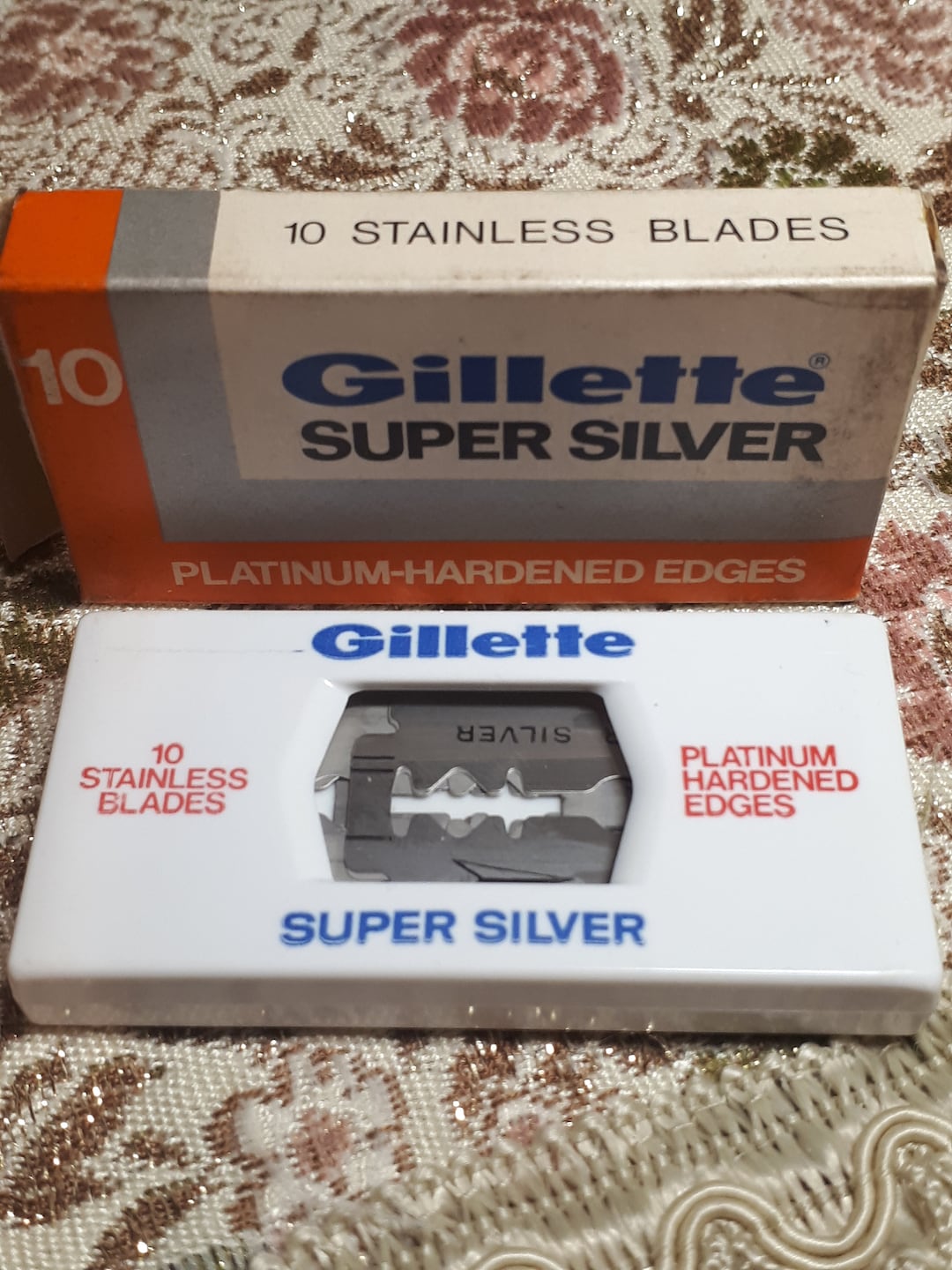 Vintage Gillette Super Silver 10 New Stainless Blade - Etsy