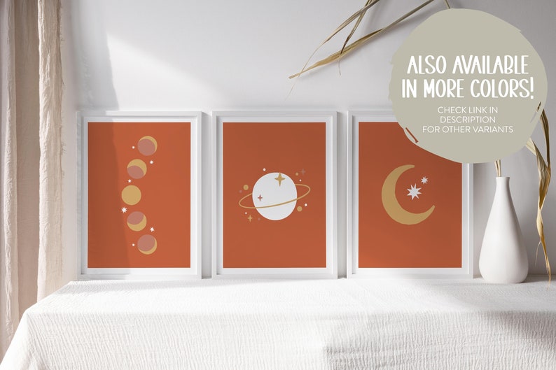 Celestial Prints Minimalist Night Sky Posters Gender - Etsy