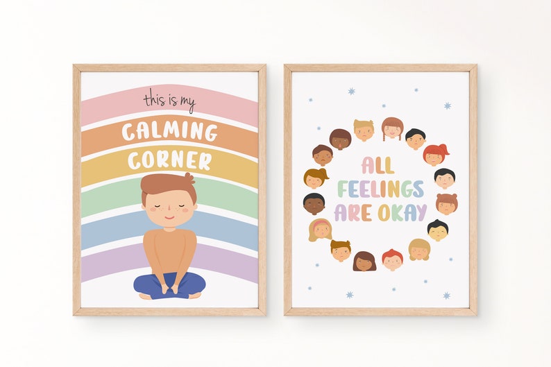 Calm Down Corner Bundle for Boys Affirmations Poster - Etsy