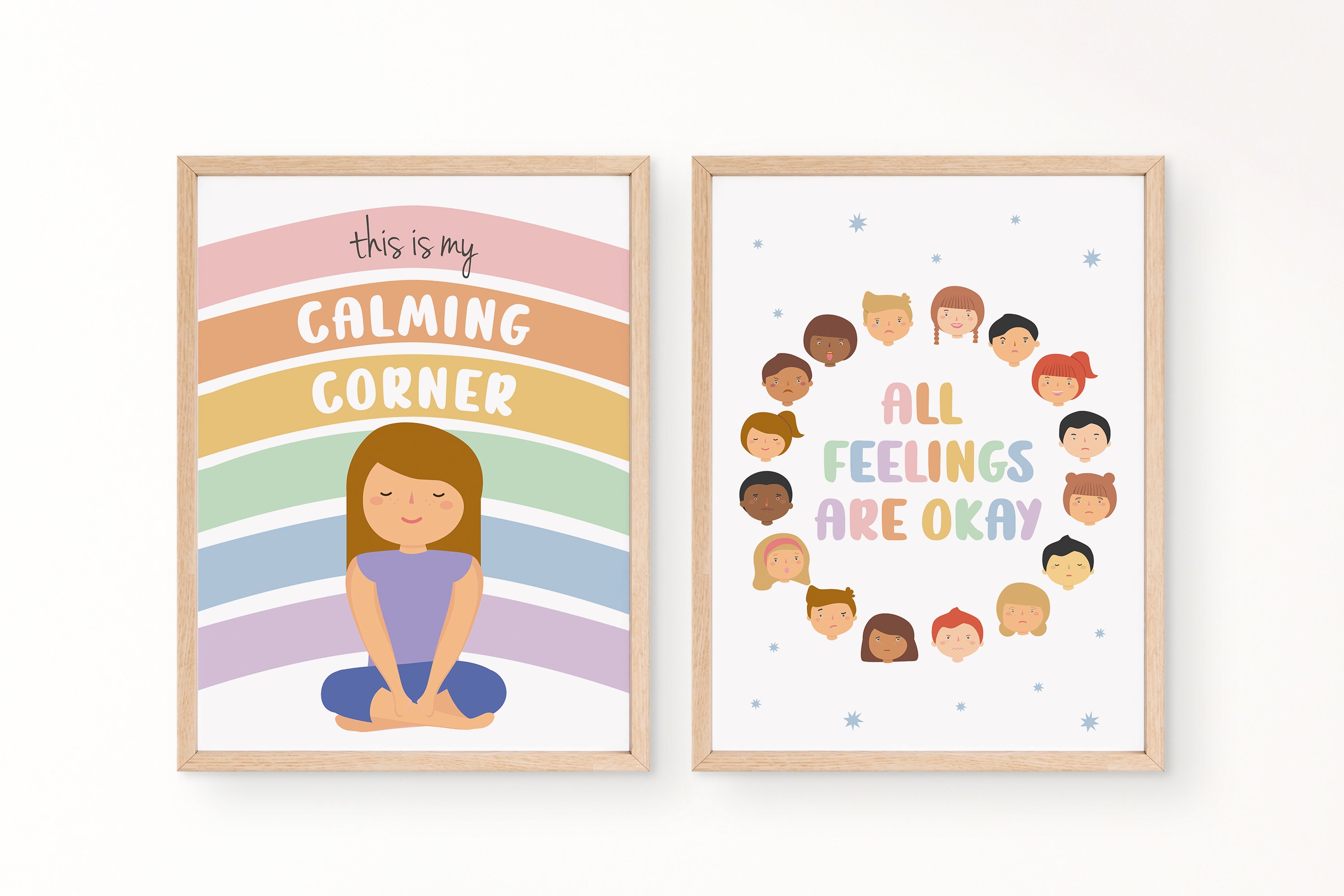 Calm Down Corner Bundle for Girls Affirmations Poster Montessori ...