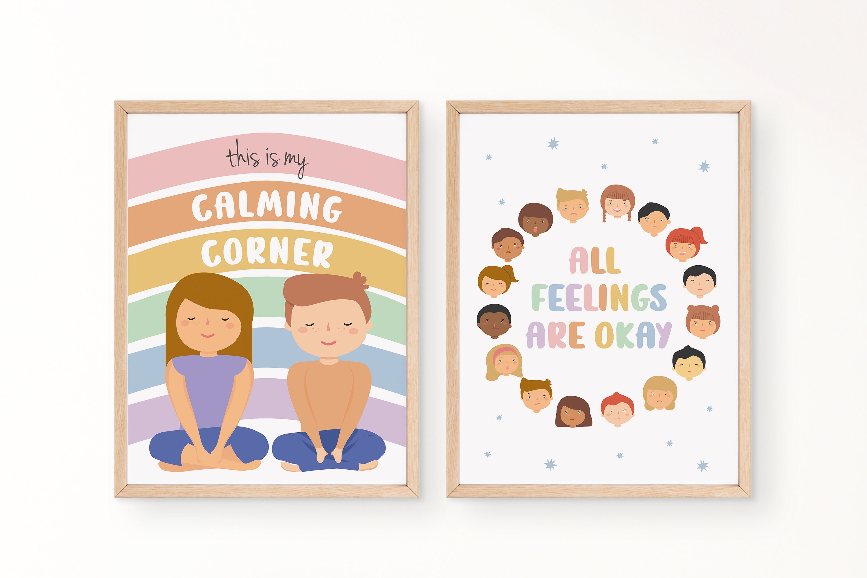 Calm Down Corner Bundle for Kids | Affirmations Poster | Montessori ...