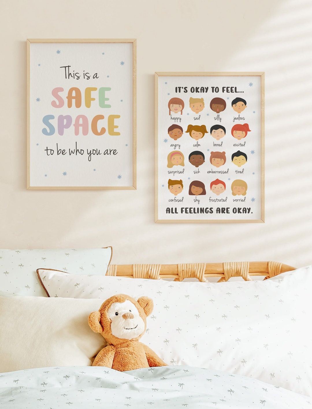 Feelings Chart Bundle | My Emotions Poster Set | Calming Corner ...