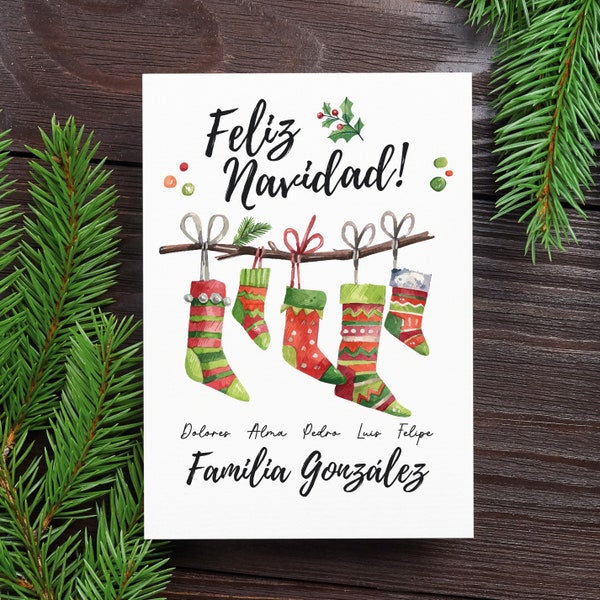 Spanish Xmas Card - Etsy